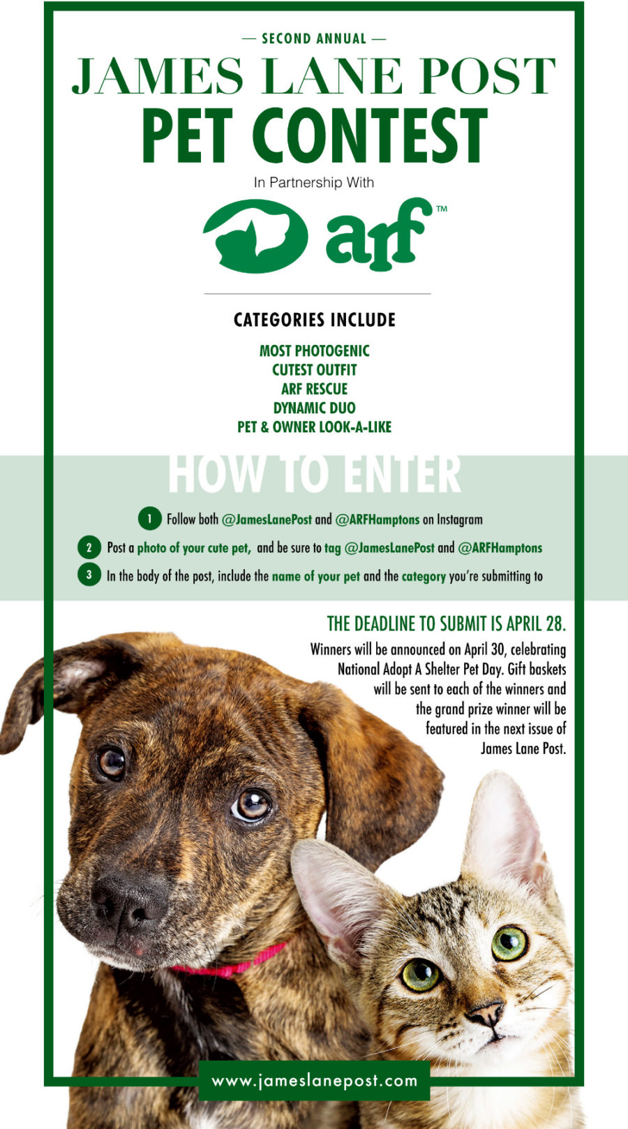 James Lane Post x ARF Pet Photo Contest • James Lane Post • Hamptons ...